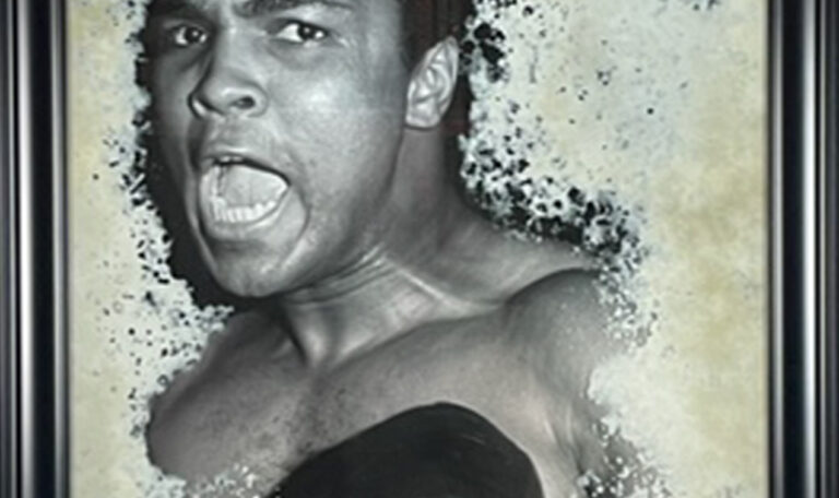 Muhammad Ali Framed Greatest of All-Time PhotoGlass – Funding Innovation