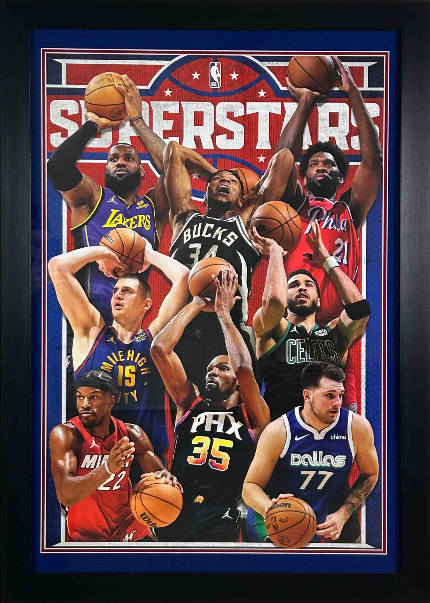 NBA Superstars Player Collage – Funding Innovation